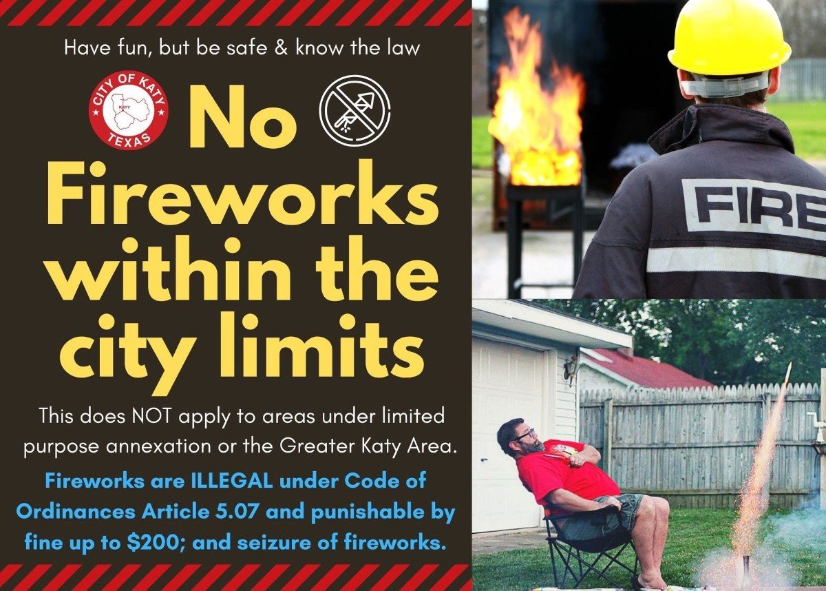 Fireworks are NOT allowed in the city limits