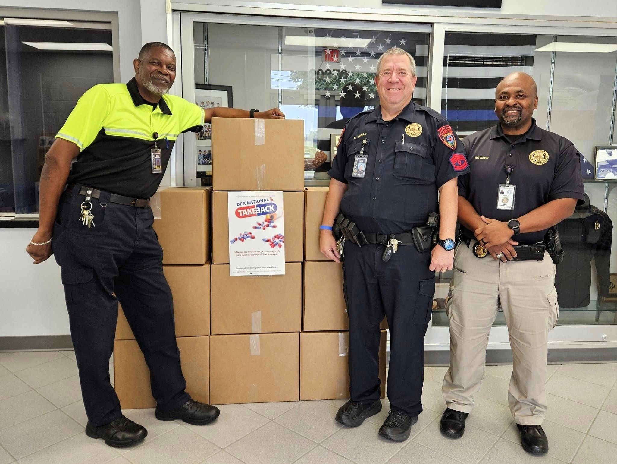 Katy ISD Police Collaborates with DEA for Drug Take Back Day on